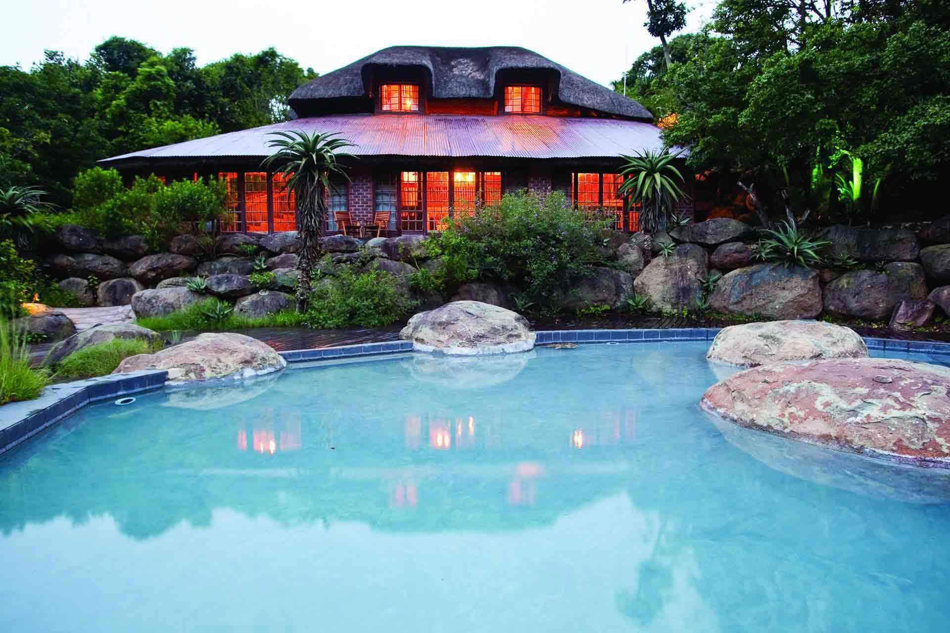 Lodge_from_pool-1 - iNsingizi Bush Lodge and Spa KZN